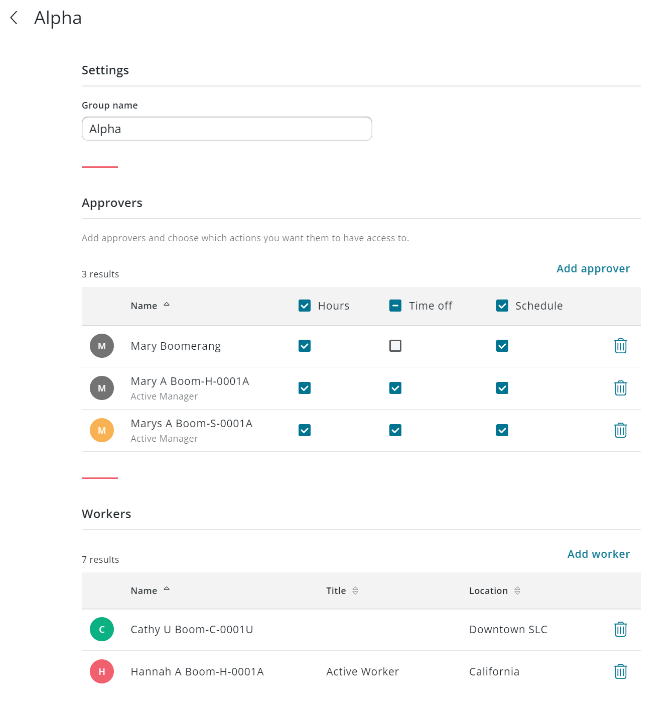 Creating an Approval Group