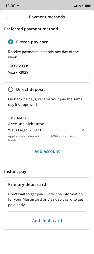 How to add, edit or delete a debit card as a payment method