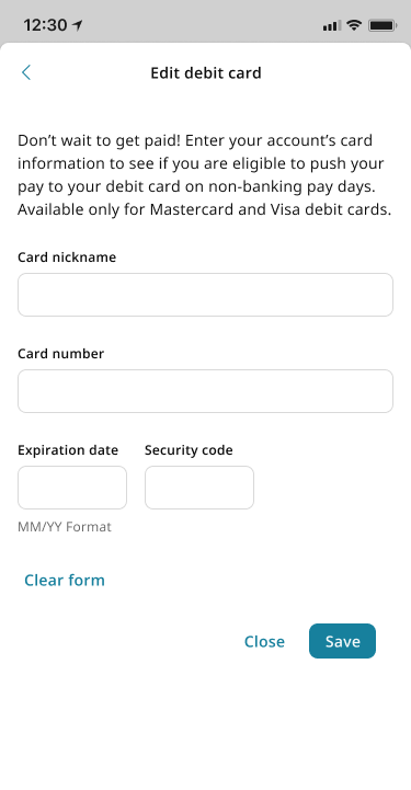 How to add, edit or delete a debit card as a payment method