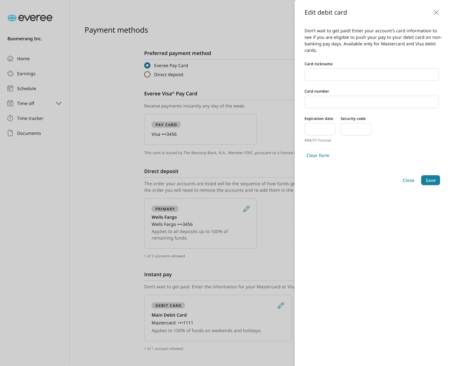 How to add, edit or delete a debit card as a payment method