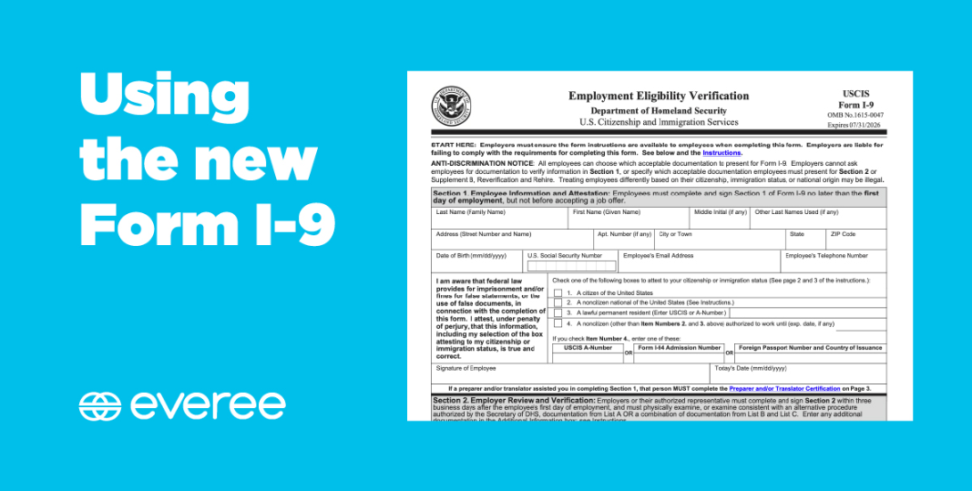 New Form I-9 Experience in Everee (Updated 2023)
