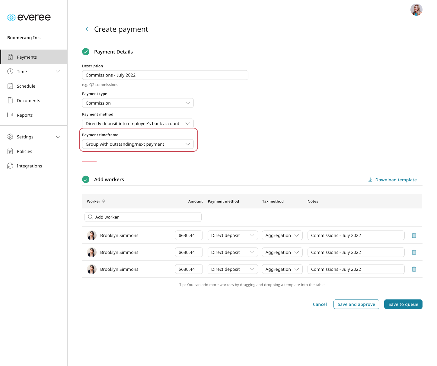 How do grouped payments work?
