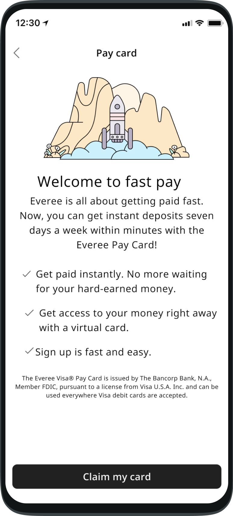 Pay Card Sign-up